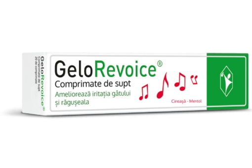 GeloRevoice cirese-mentol, 20 comprimate de supt, Pohl Boskamp