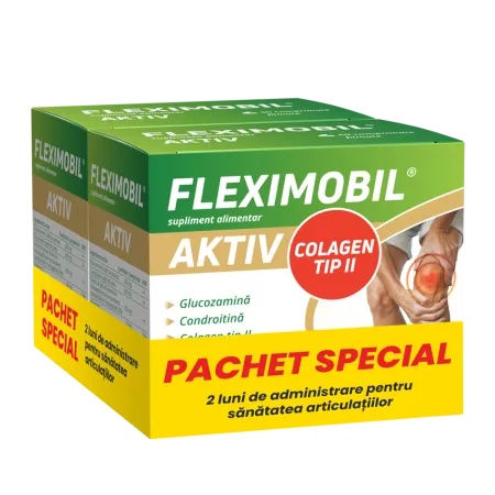 Pachet Fleximobil Aktiv, 60 comprimate, 2 bucati, Fiterman