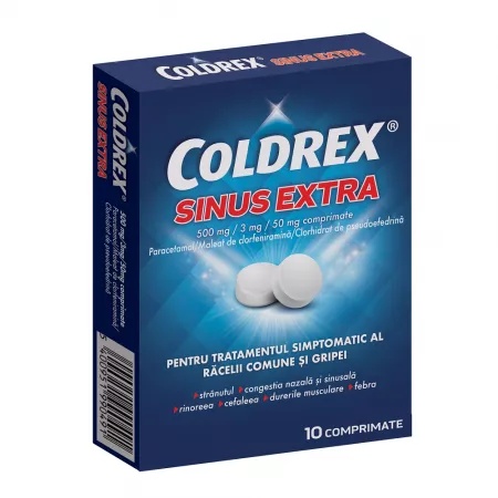 Coldrex Sinus Extra, 10 comprimate, Perrigo