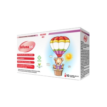 Inflamasol solutie orala, 10ml, 10 flacoane, Dr. Phyto