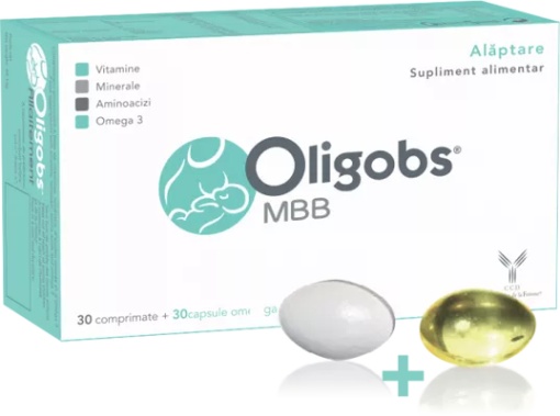 Oligobs Mbb Alaptare, 30 comprimate + 30 capsule, Laboratoire CCD