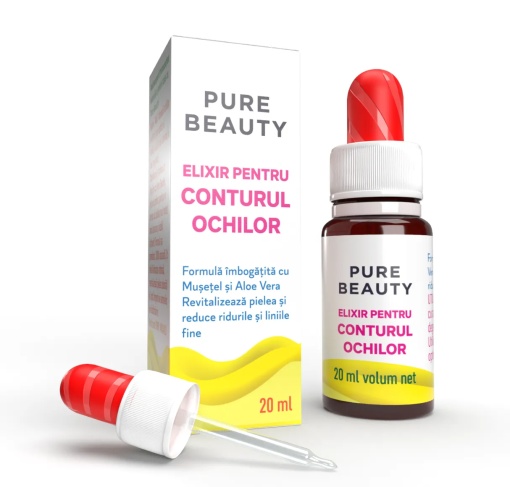 Elixir pentru conturul ochilor Pure Beauty, 20ml, Justin Pharma