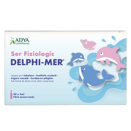 Ser fiziologic Delphi-Mer, 40 unidoze, Adya Green Pharma