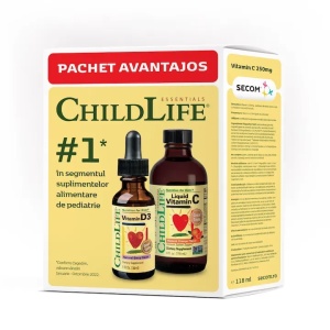 Kit de imunitate pentru copii Childlife Essentials cu Vitamin C 250mg ...