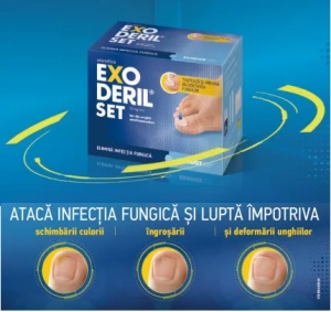 Exoderil Set 50mg/ml lac de unghii medicamentos, 2,5ml, Sandoz