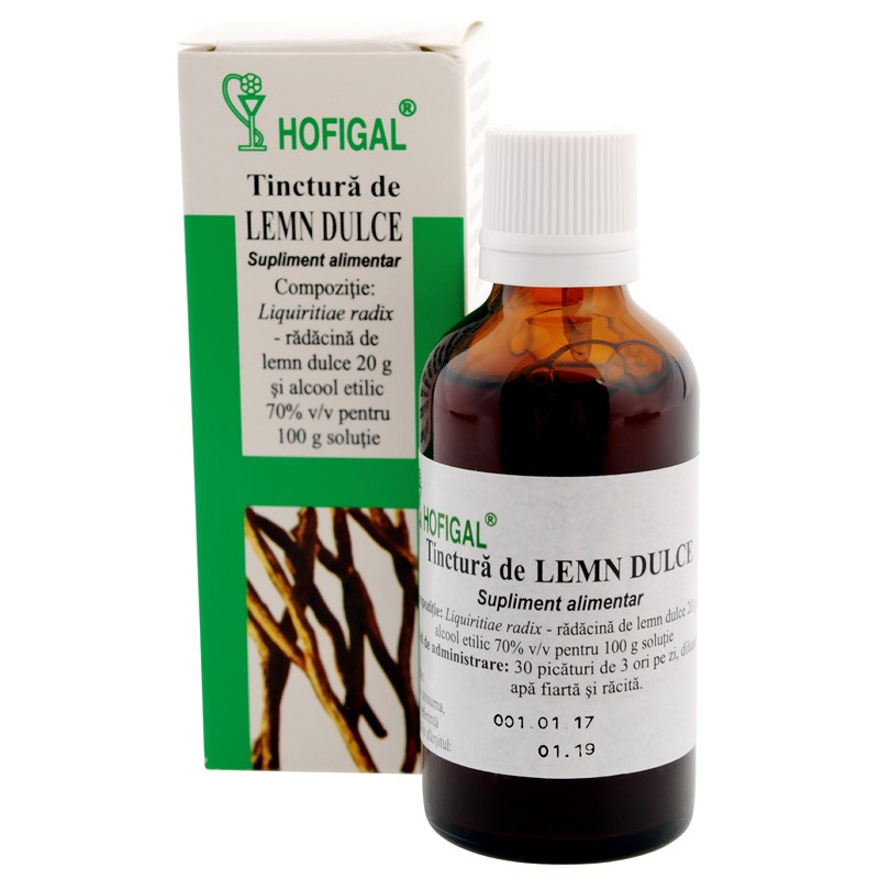 Tinctura de Lemn Dulce (50 ml), supliment alimentar imunostimulator ...