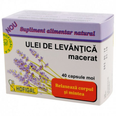 Ulei de Levantica macerat (40 capsule moi), supliment alimentar ulei de ...