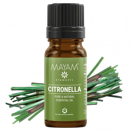 Ulei esential de Citronella (10 ml), ulei pur, natural, parfum puternic ...