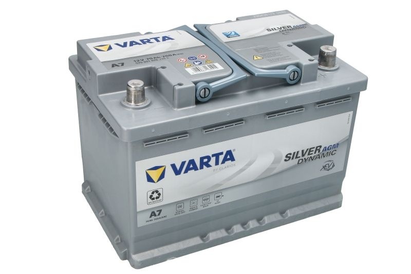 Akumulator 70Ah 760A A7 Varta SILVER dynamic AGM
