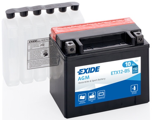 Akumulator ETX12-BS 10Ah 150A Exide AGM