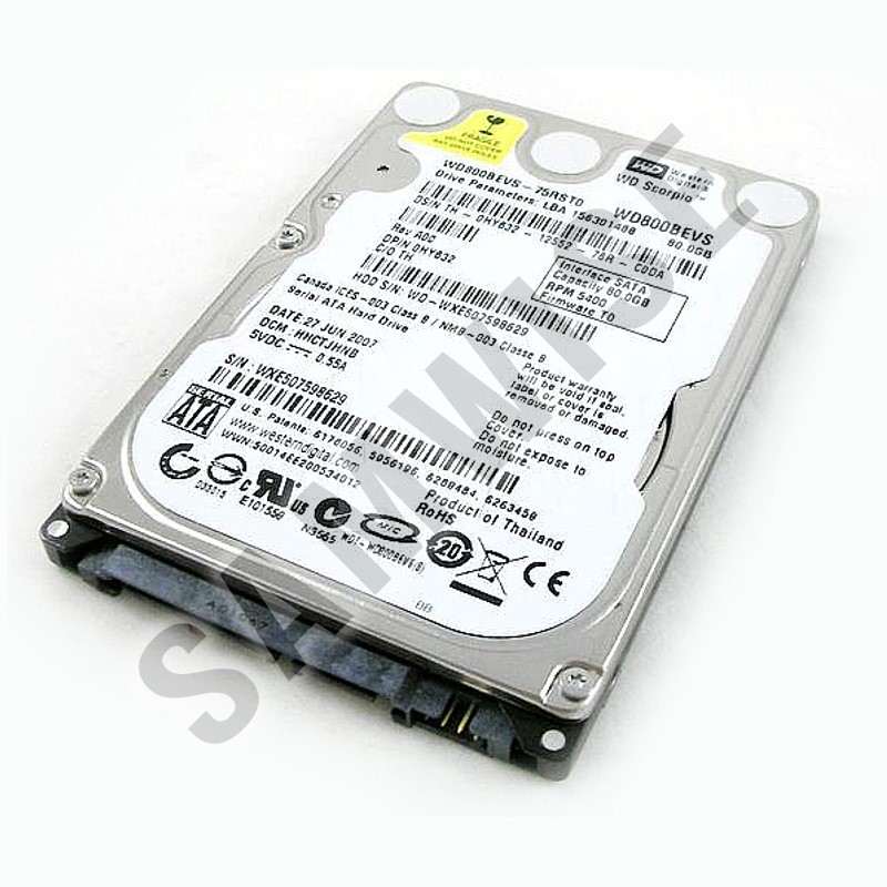 Hard disk laptop, notebook Western Digital Scorpio, 80GB, SATA, WD800BEVS