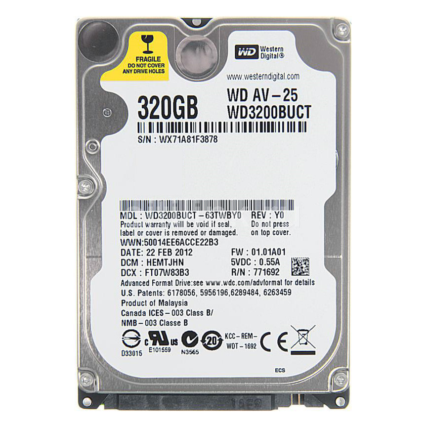 Hard Disk Laptop Western Digital Scorpio Blue WD3200BUCT 320GB, 5400rpm ...
