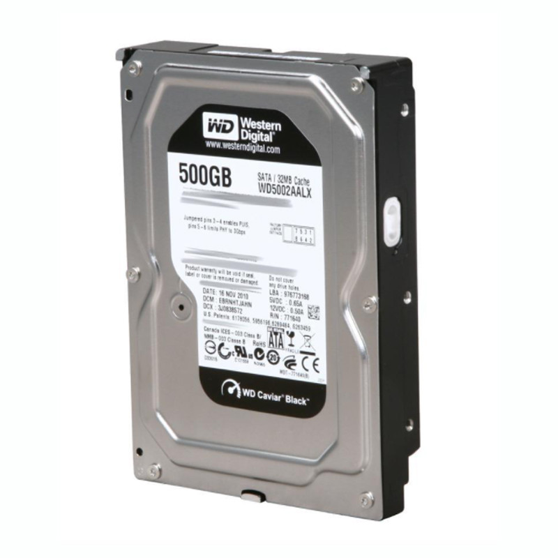 Hard Disk Western Digital Black WD5002AALX 500GB, 7200 RPM, 32MB Cache, SATA III