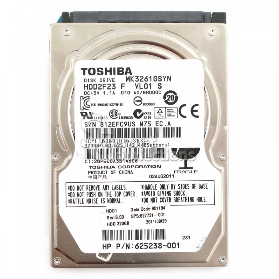 Hard disk 320GB Laptop, Notebook, Toshiba MQ01ACF032, SATA3, Buffer 16MB, 7200RPM, 7mm