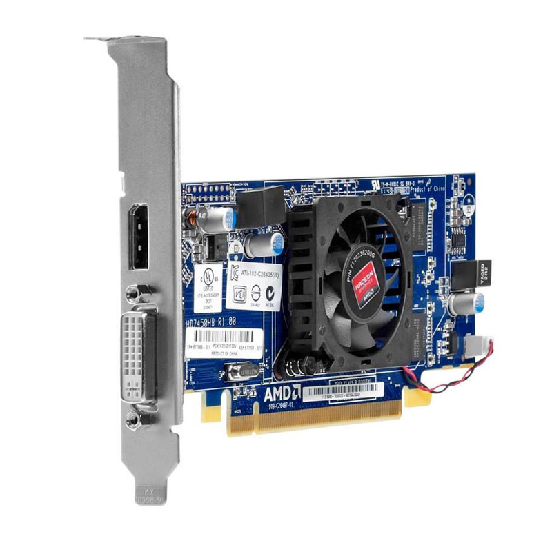 Placa video ATI Radeon HD 7450, 1GB DDR3 64-bit, DVI, DisplayPort, PCI-Ex