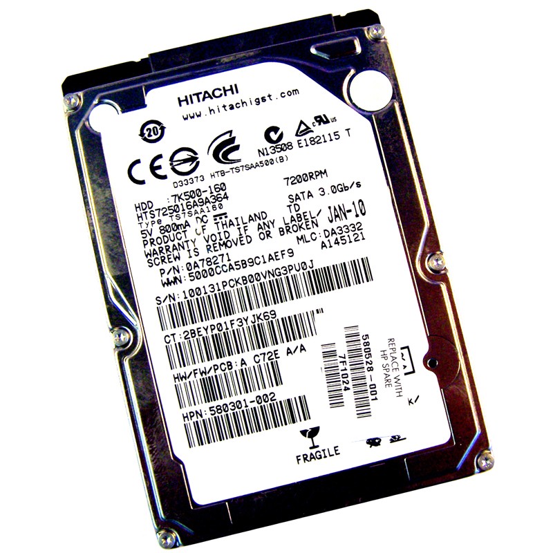 Hard disk Laptop/Notebook 160GB Hitachi HTS725016A9A364, SATA II ...