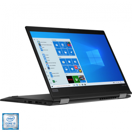 Laptop Lenovo 13.3" Yoga X390, Intel Core i5-8365U pana la 4.1GHz, 8GB ...