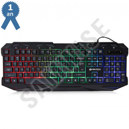 Tastatura Gaming FanTech K10, iluminata, USB, 8 taste multumedia