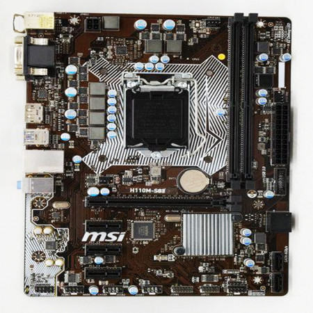 Placa de baza MSI H110M-S03, Intel H110, LGA1151, 7th gen