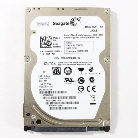 Hard Disk Laptop Seagate Momentus ST250LT003 250GB, 5400rpm, 16MB, SATA II