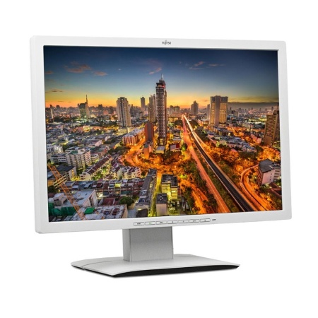 Monitor 24" LED Fujitsu B24W-6 Alb, Grad A, 1920x1200, 5ms, DVI, VGA ...