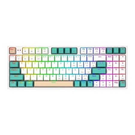 Tastatura Gaming Redragon Veigar White RGB Mecanica Red Switch, Open Box