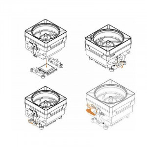 Cooler CPU AMD SR4 Wraith Max