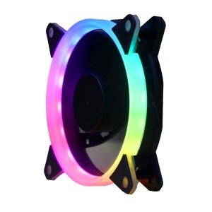Ventilator Segotep Pro Vibrant 120mm iluminare RGB set 3 ventilatoare