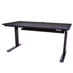 Birou gaming reglabil electric pe inaltime Thermaltake ToughDesk 350 negru