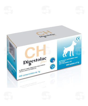Digestolac Plus - Supliment digestiv pentru caini - 240cpr.