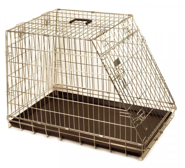 Cusca metal pliabila cu usa oblica - 78x48.7x56cm
