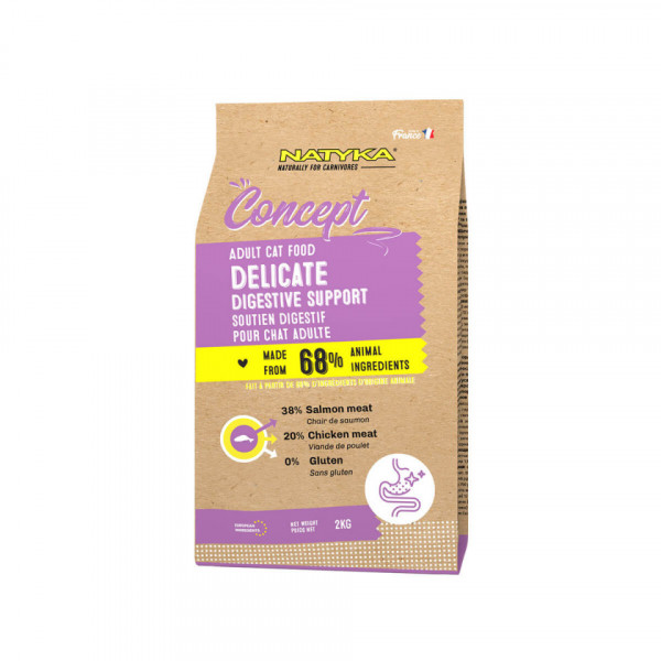 Natyka Concept Delicate - Hrana super-premium pentru pisici - 2kg